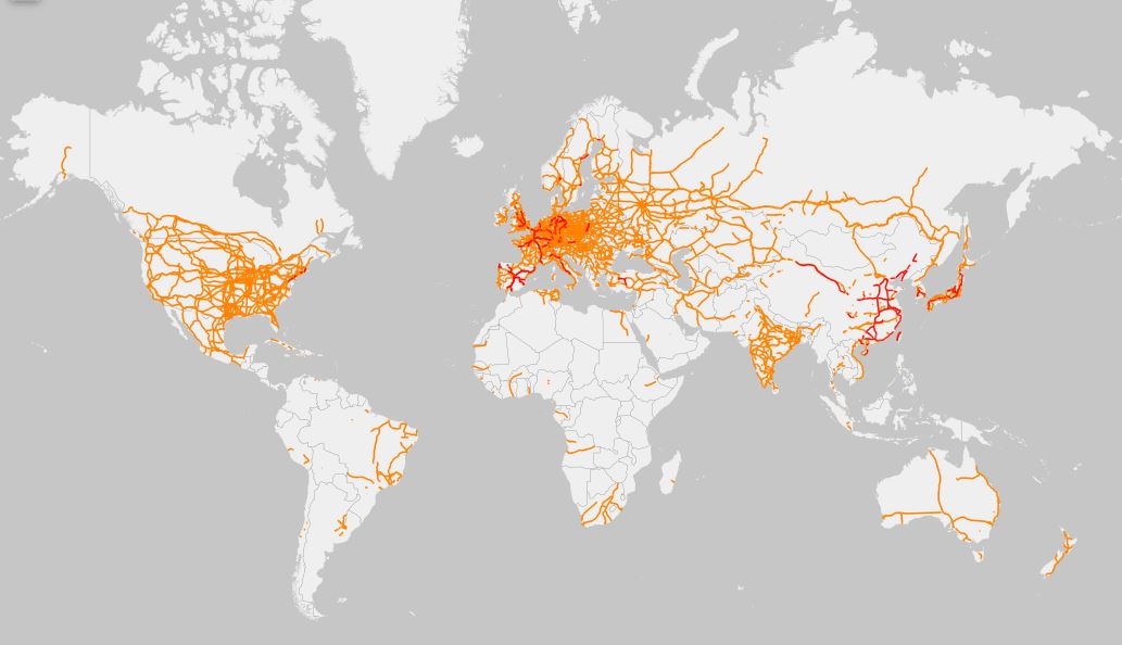 Amazing map of railroads | Trainz